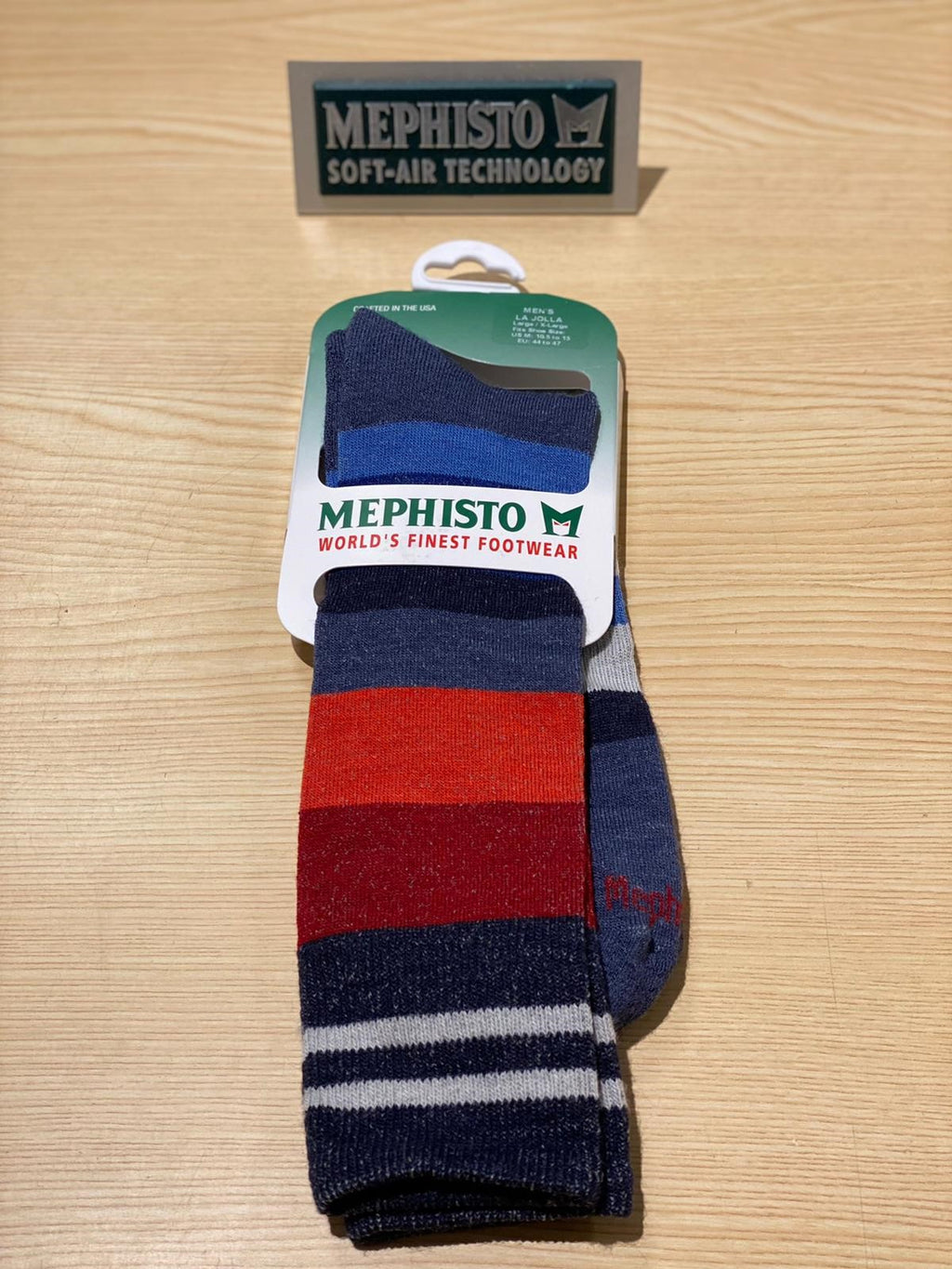 Mephisto La Jolla Sock, Blue and Red